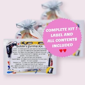 Builder's Survival Kit ~ Fun Novelty Gift & Card Alternative | Birthday ...