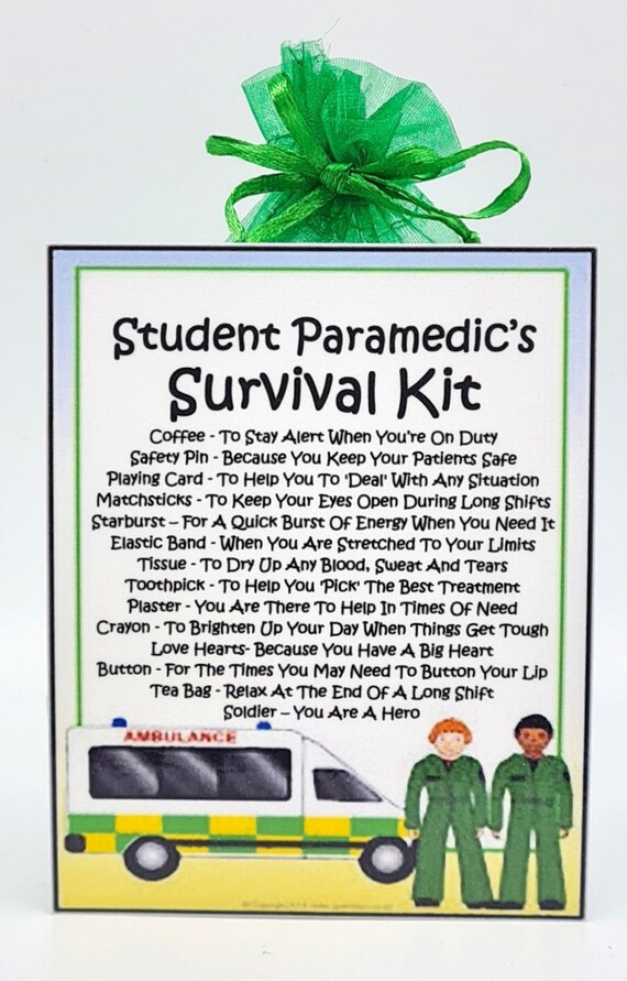 Student Paramedic's Survival Kit Fun Novelty Gift and | Etsy