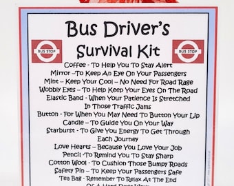 Bus Driver Birthday Card - Etsy