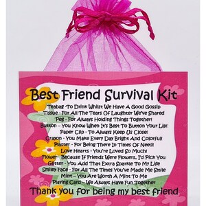 Best Friend Survival Kit ~ Fun Novelty Gift & Card | Birthday Present ...