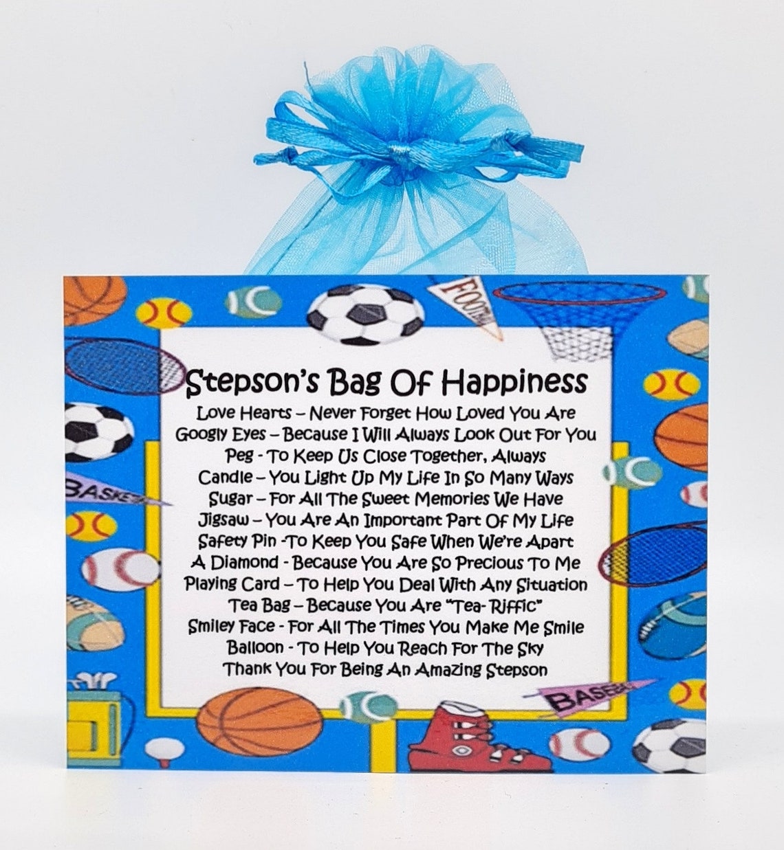 Step-son's Bag of Happiness ~ Fun Novelty Gift & Card | Birthday ...