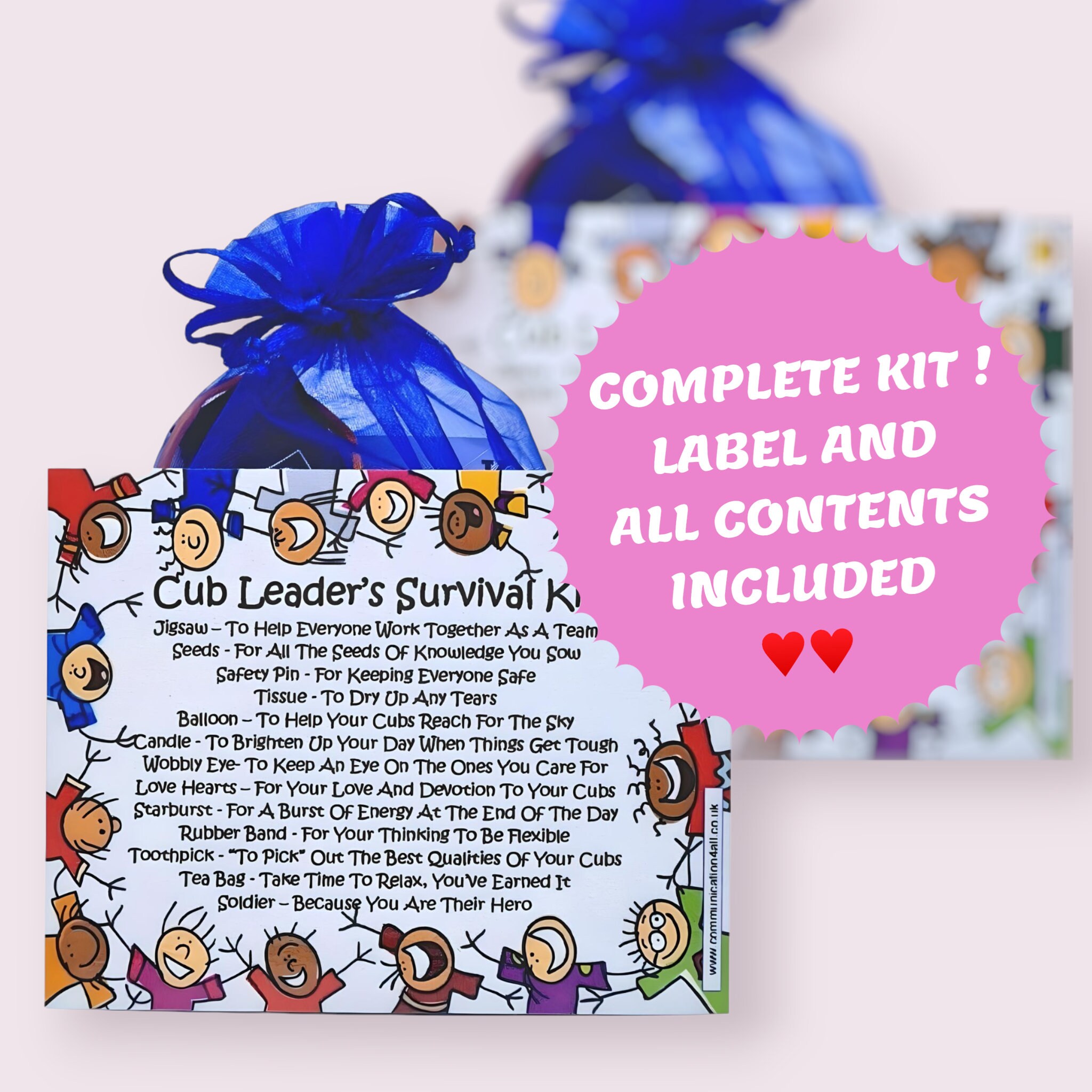 Cub Leader's Survival Kit ~ Fun Novelty Gift & Card Alternative ...