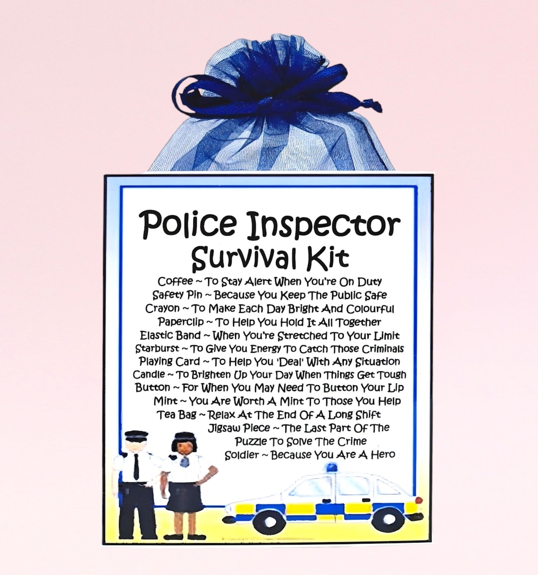 Police Inspector Survival Kit ~ Fun Novelty Gift & Card | Birthday ...