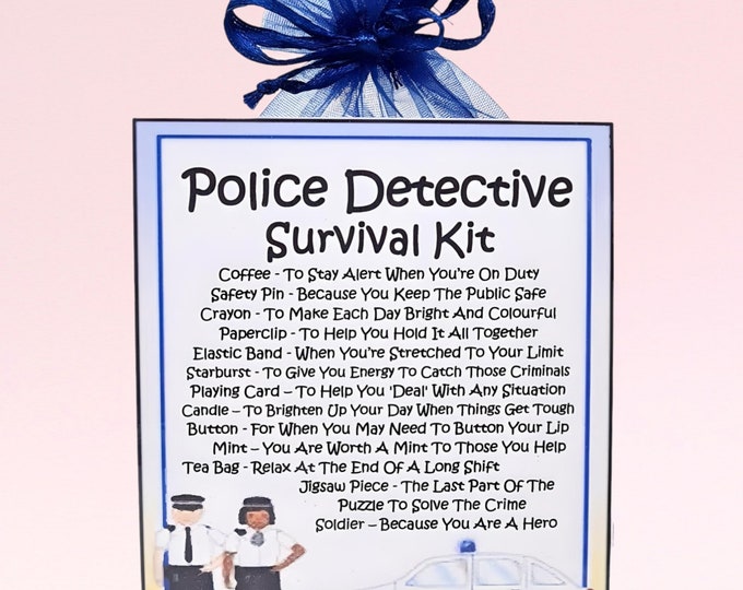 Law Enforcement Survival Kit Police Officer Gift Tag INSTANT DOWNLOAD ...