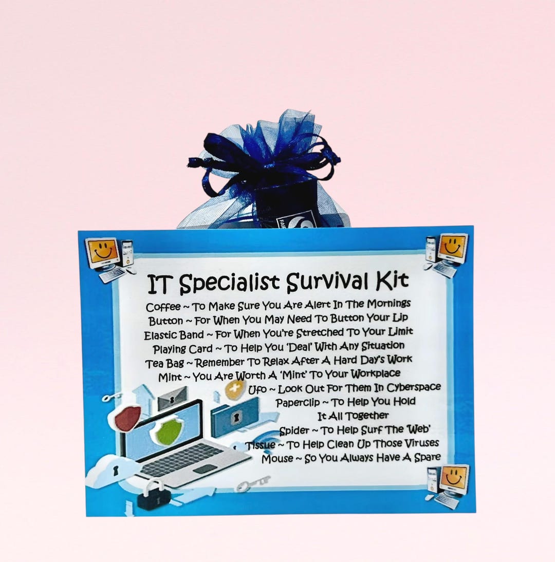 IT Specialist Survival Kit ~ Fun Novelty Gift & Card Alternative ...