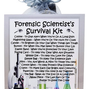 Forensic Scientist's Survival Kit ~ Fun Novelty Gift & Card Alternative ...