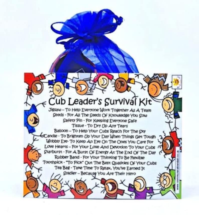 Cub Leader's Survival Kit ~ Fun Novelty Gift & Card Alternative ...
