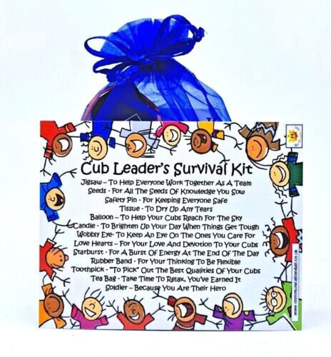 Cub Leader's Survival Kit ~ Fun Novelty Gift & Card Alternative ...