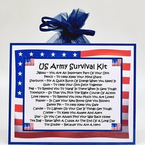 US Army Survival Kit ~ Fun Novelty Gift & Card | Birthday Present ...