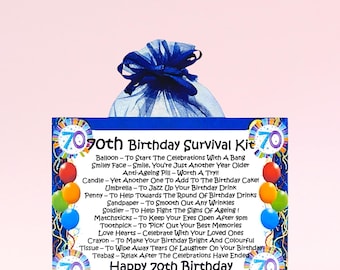 70th Birthday Survival Kit - Etsy