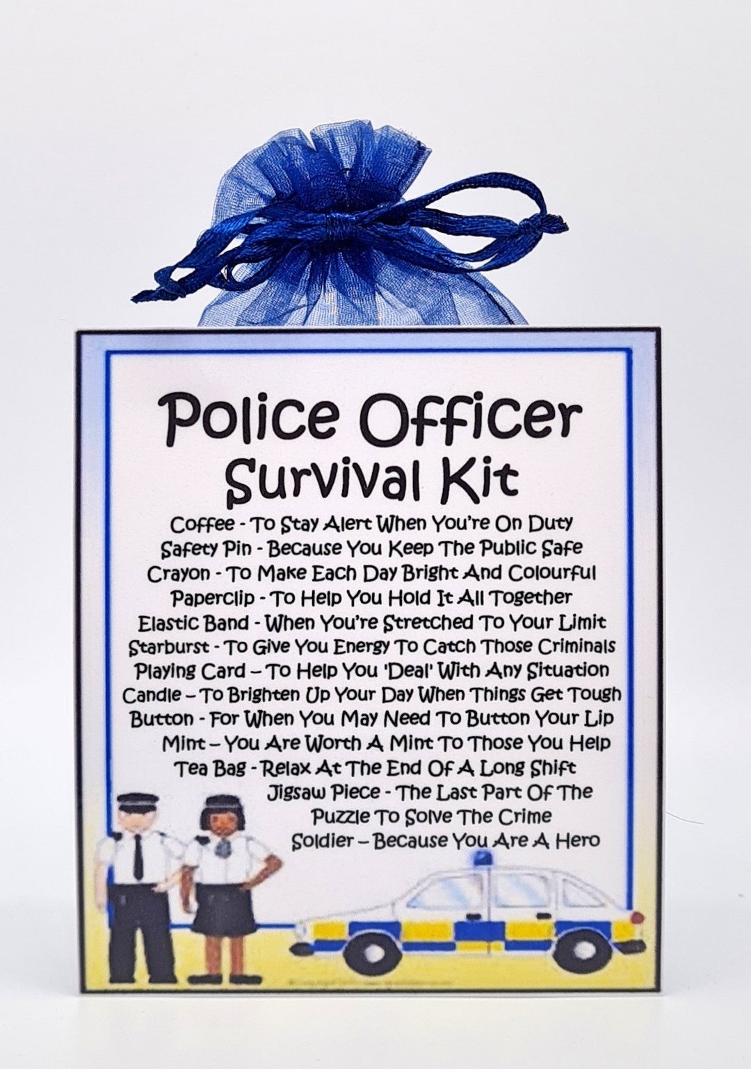 Police Officer Survival Kit Fun Novelty Gift & Card Xmas - Etsy UK