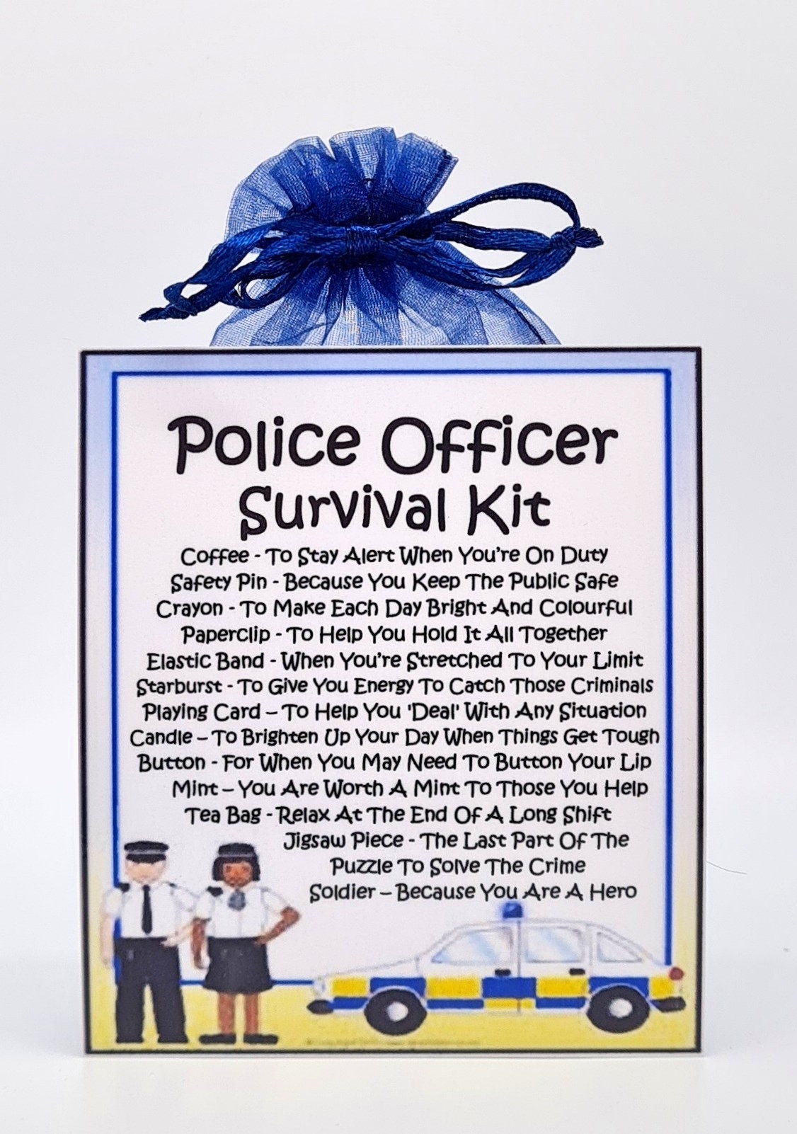 Police Officer Survival Kit Fun Novelty Gift & Card - Etsy