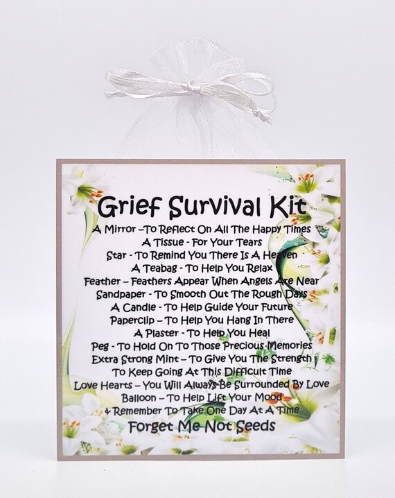 Grief / Bereavement Survival Kit With Sympathy / Bereavement - Etsy