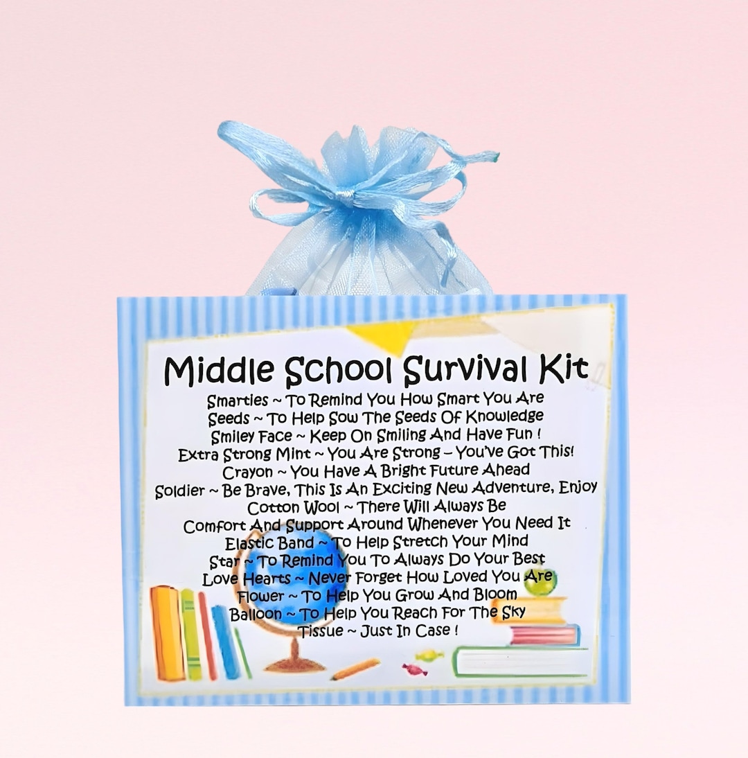 Middle School Survival Kit ~ Fun Novelty Gift | Present | Greeting ...