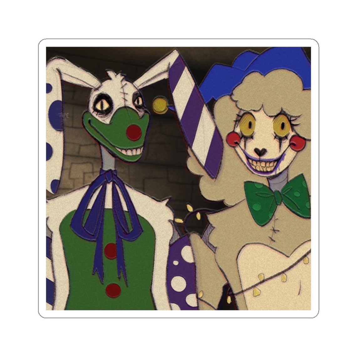 The Ghosts Sticker from The Walten Files Boozoos Ghosts | Etsy