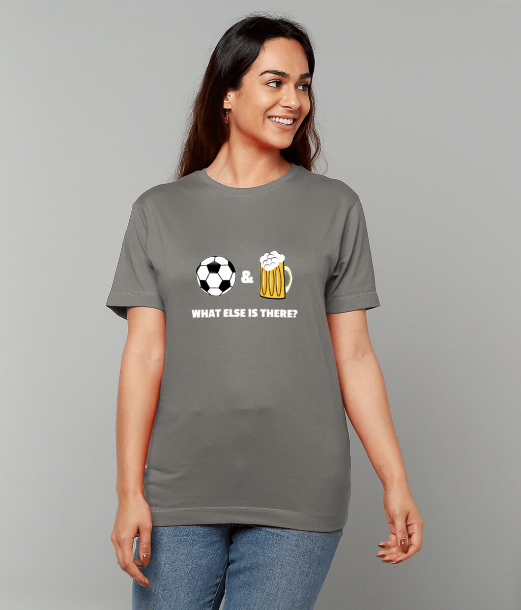 Funny Football T Shirt Footie And Beer What Else Is There T Shirt