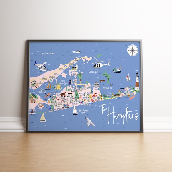 Hamptons Wall Art - Etsy UK