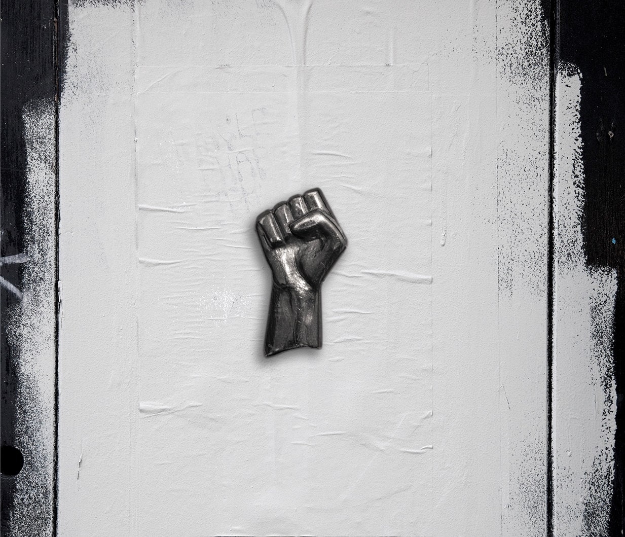 Raised Fist Pin (silver) - Etsy