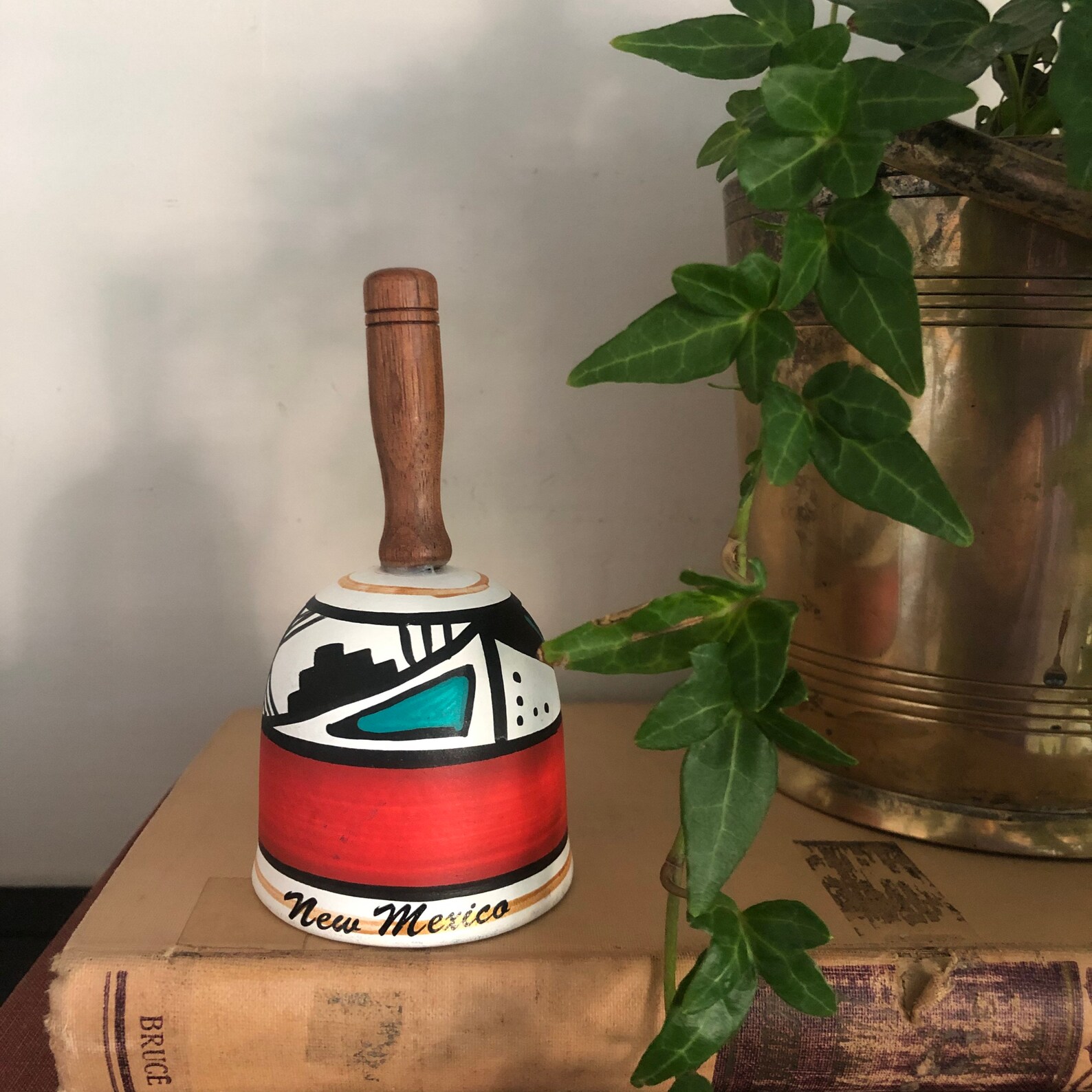 Navajo Ceramic Pottery Bell Southwestern Bell Desert Themed | Etsy