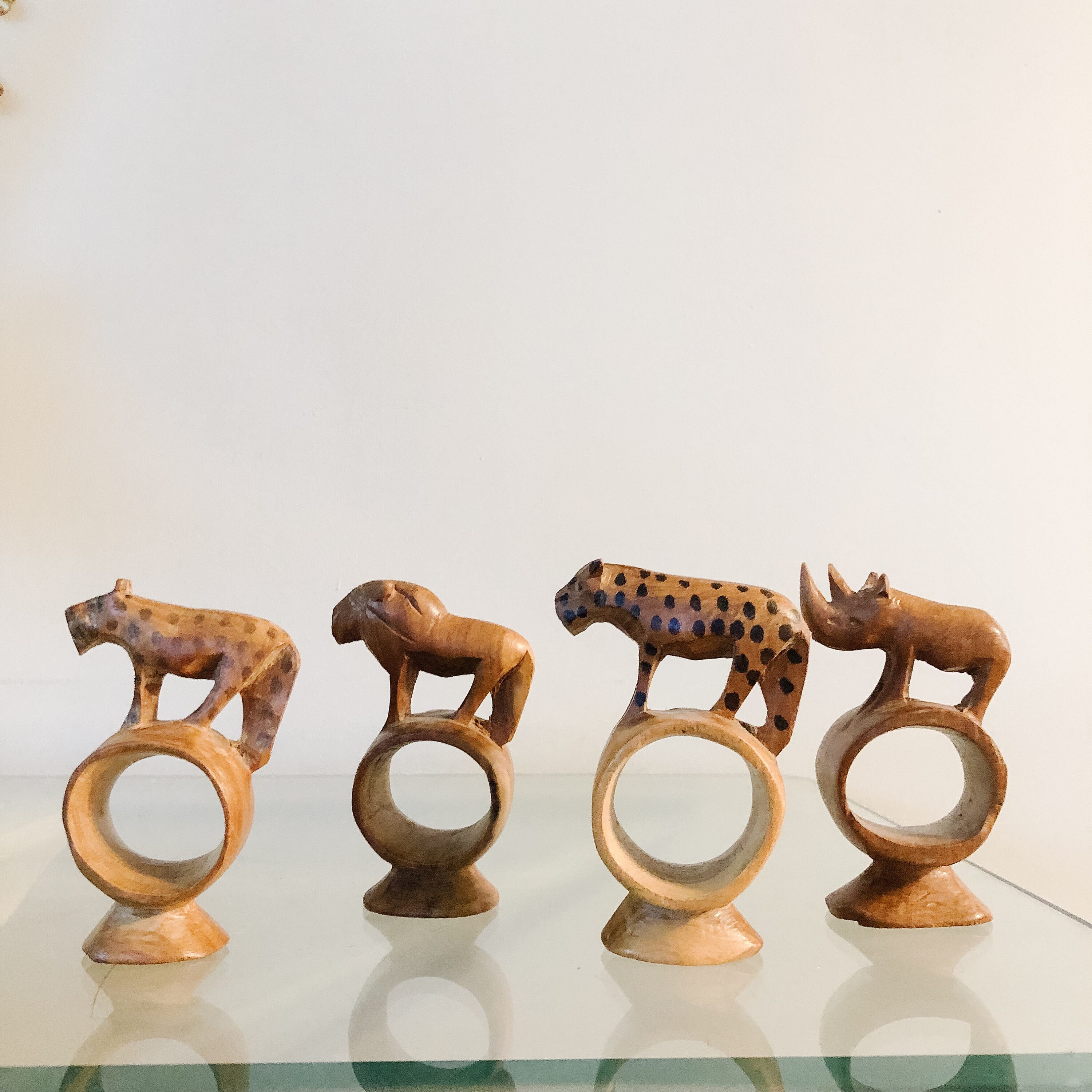 Vintage Teak Wood African Safari Napkin Rings Holders Vintage - Etsy