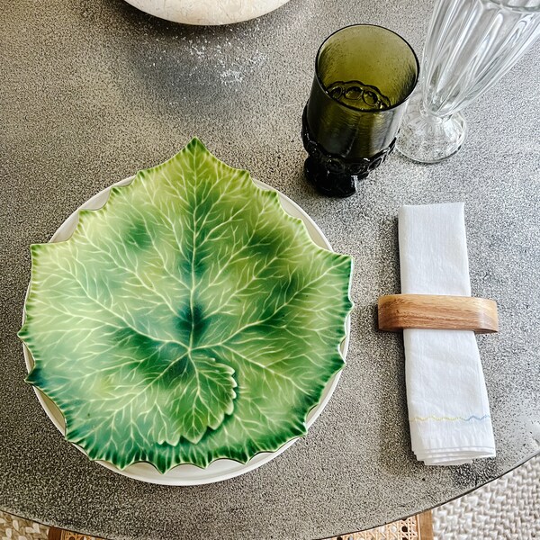 Green Leaf Dinnerware - Etsy