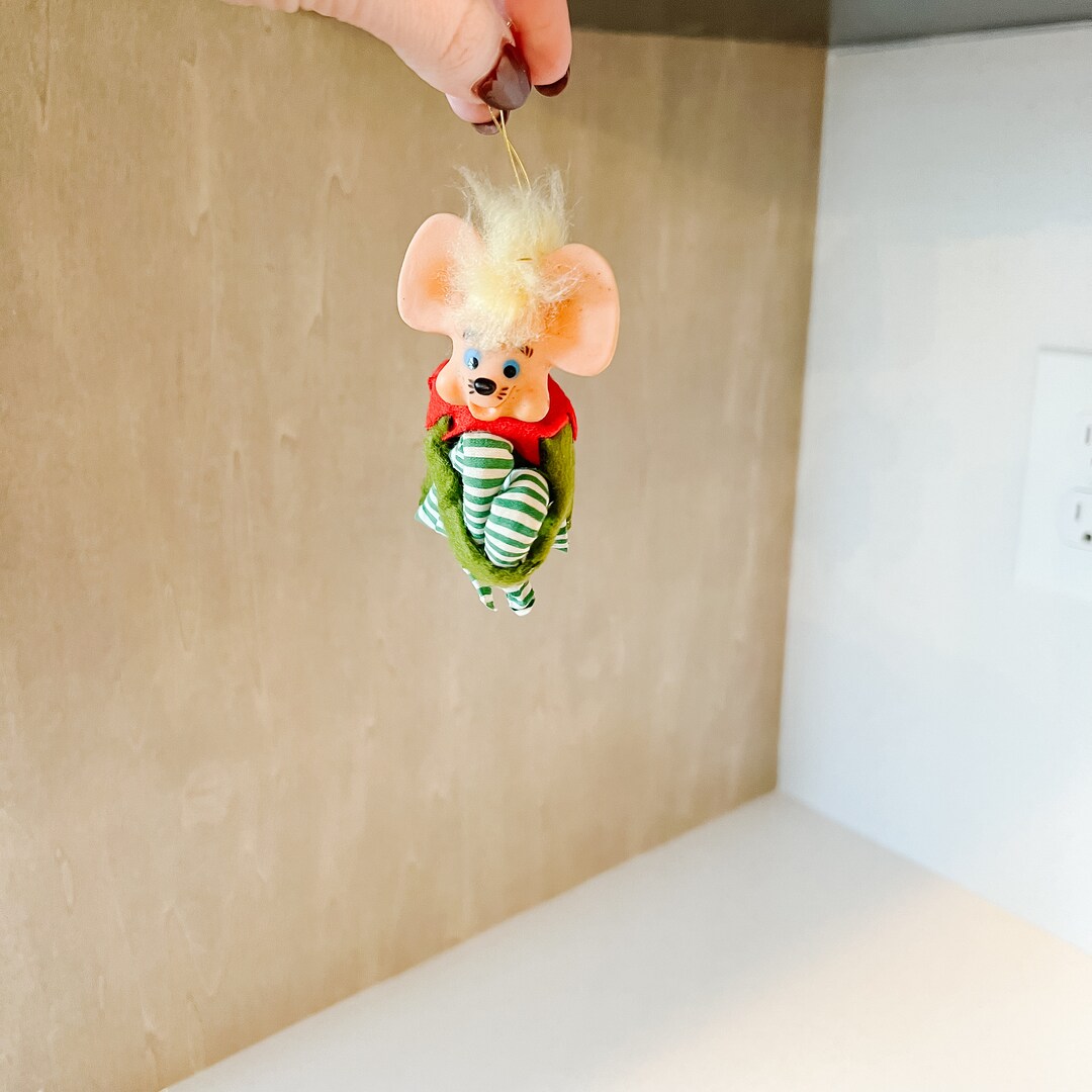 Vintage Pixie Elf Mouse Christmas Pixie Knee Hugger Shelf Sitter Japan ...