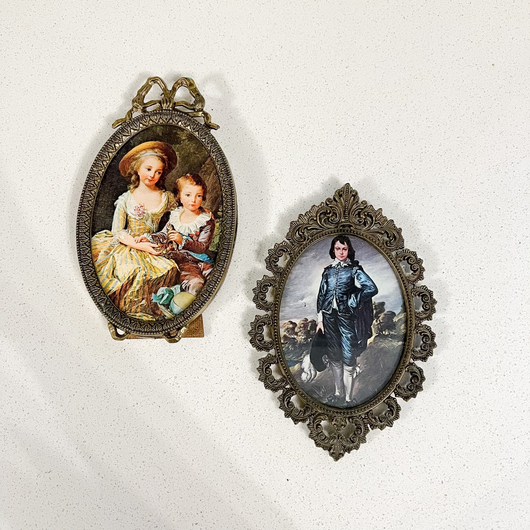 Vintage Ornate Metal Italian Frames (2) Victorian Metal Ornate Frame ...