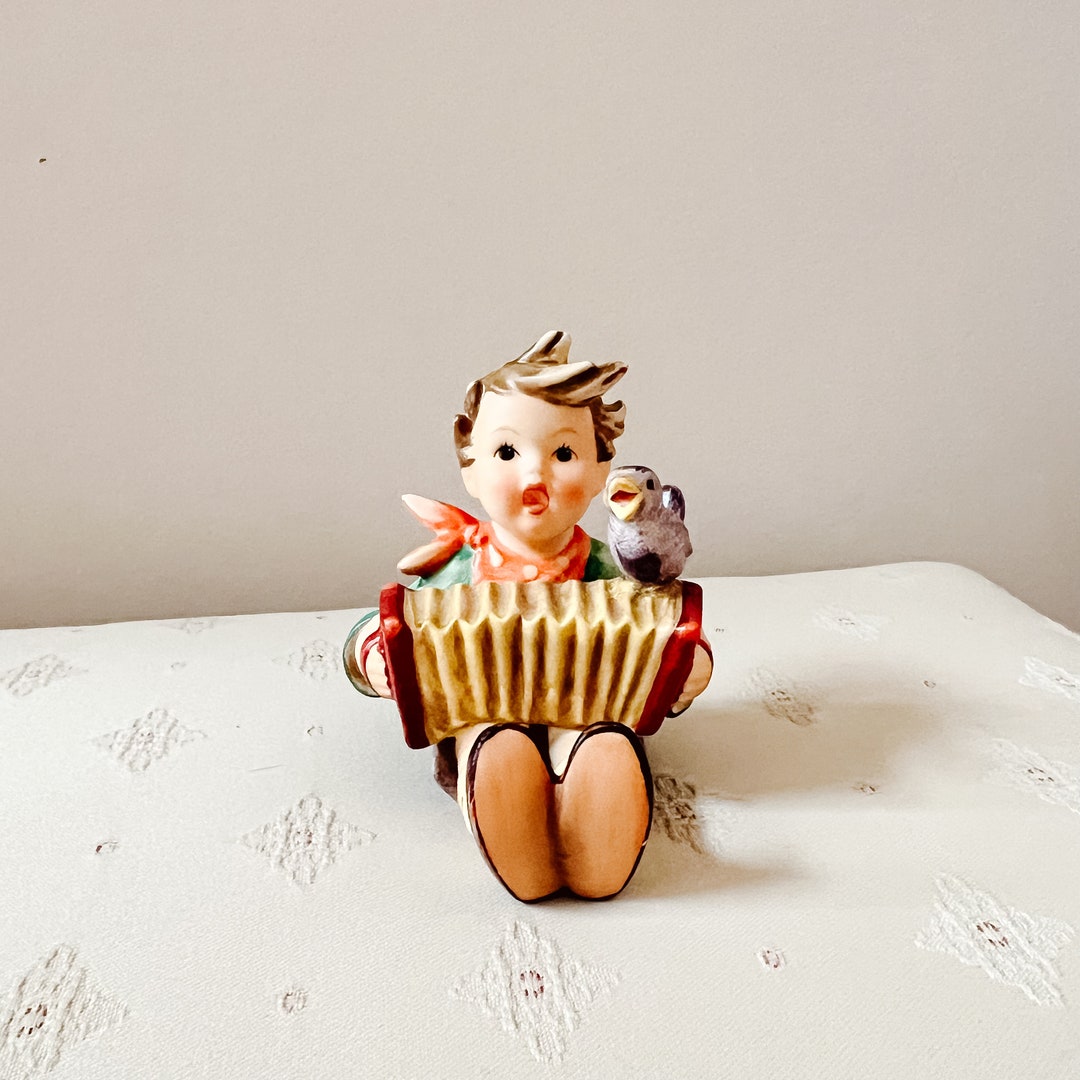 Vintage “let’s Sing” Hummel Figurine, Little Boy Playing the Accordion ...