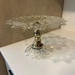 Vintage Cherub Angel Glass Cake Stand Pedestal | Federal Glass Dessert ...