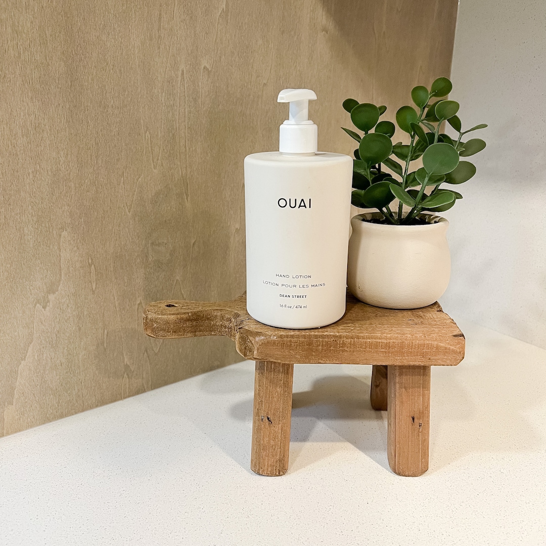 Vintage Natural Wood Stand/ Riser, Distressed Wood Pedestalkitchen Sink ...