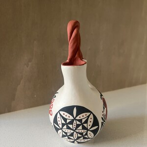 Vintage Daisy Concho Acoma New Mexico Wedding Vase, Pottery Bird Vase ...