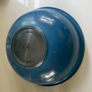 Vintage Pyrex Blue Glass Bowl With Blue Exterior, Corning, New York ...