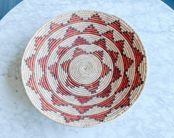 Large Tightly Woven Basket With Harvest Colors , Native American Decor ...