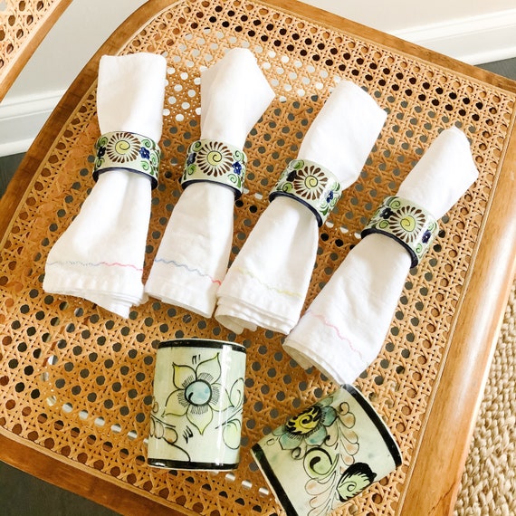 Dining & Serving Serving Odds & Ends Set of 4 Hanpainted Ceramic ...