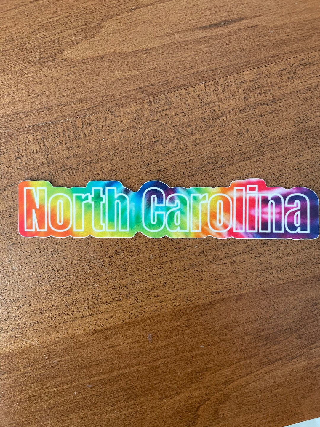 North Carolina Tie Dye Sticker, NC Sticker, North Carolina Sticker ...