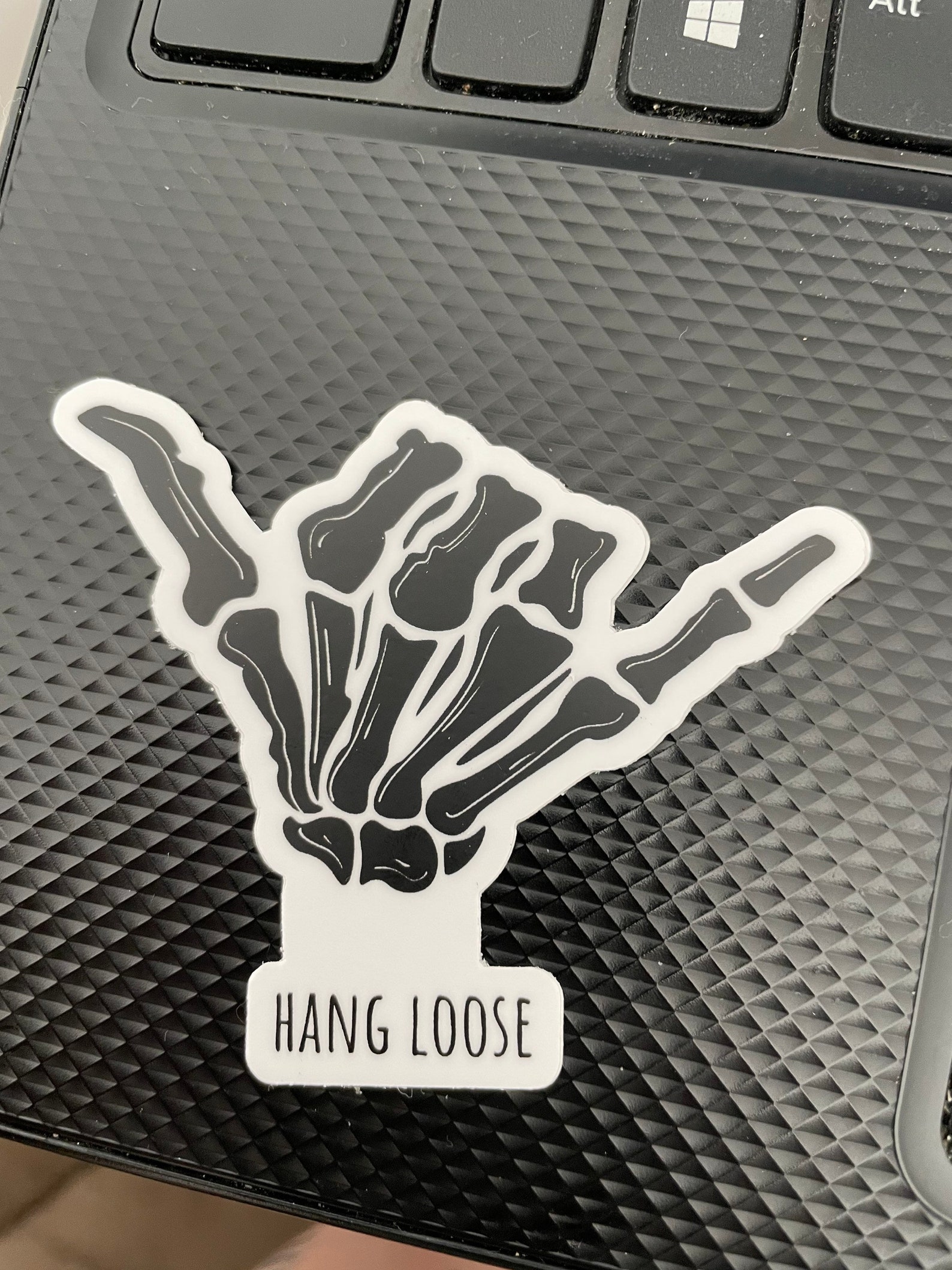 Hang Loose Shaka Skeleton Hand Sticker. Surfer Decal - Etsy