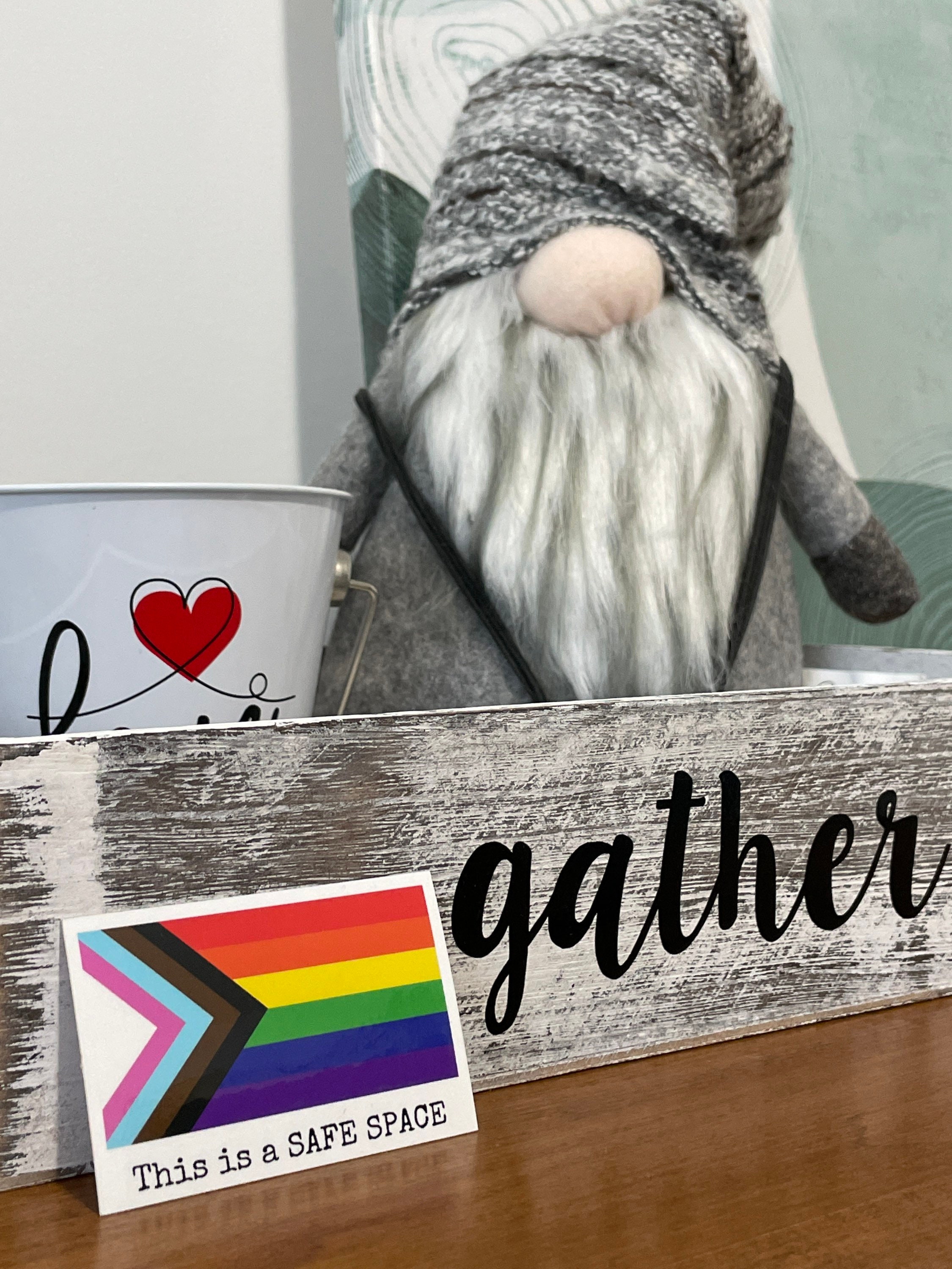 This is a Safe Space Ally Sticker Inclusive Classroom - Etsy