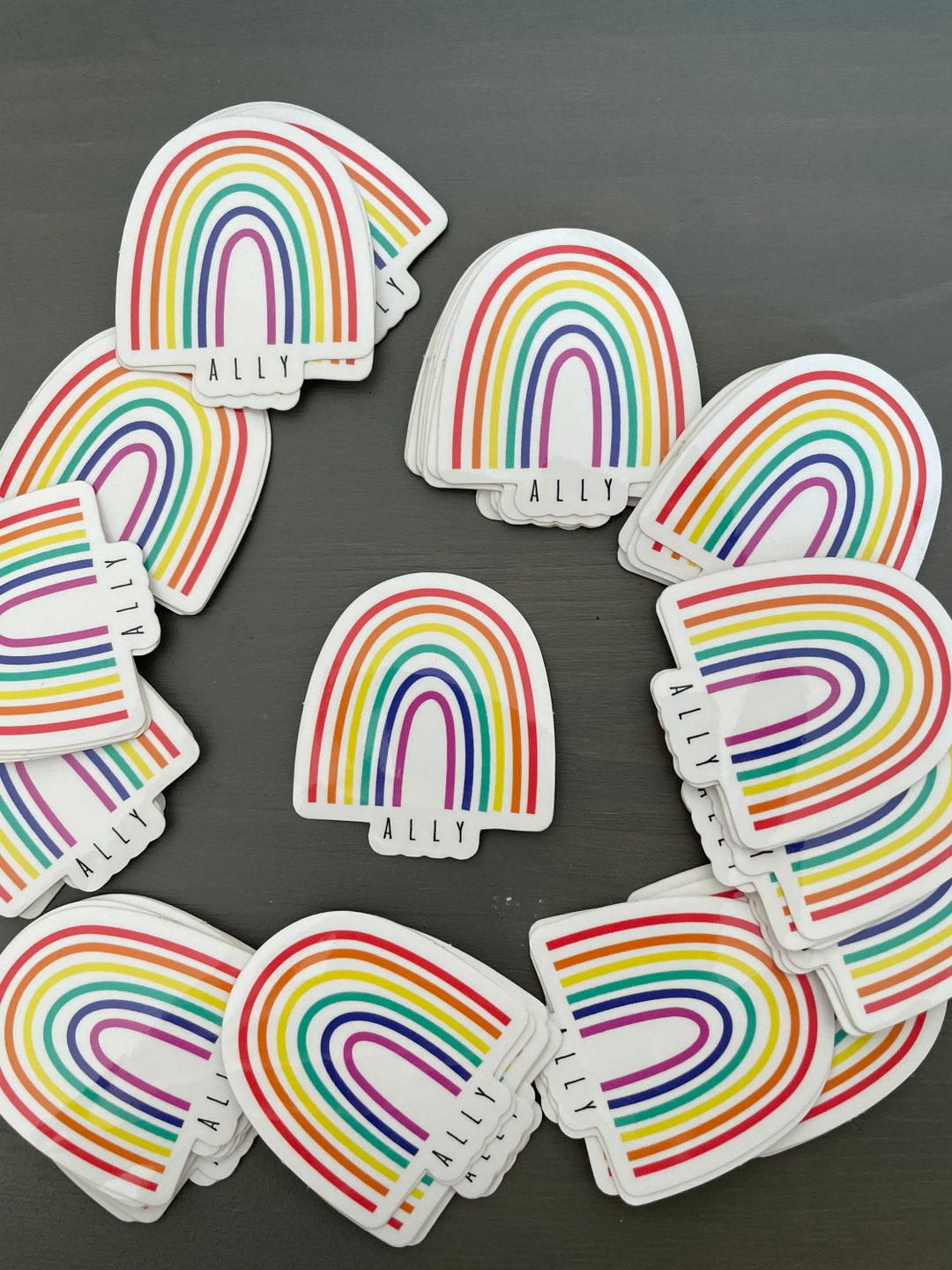 Ally Sticker | LGBT Pride Ally Sticker | LGBTQ+ | Pride Month | Rainbow ...