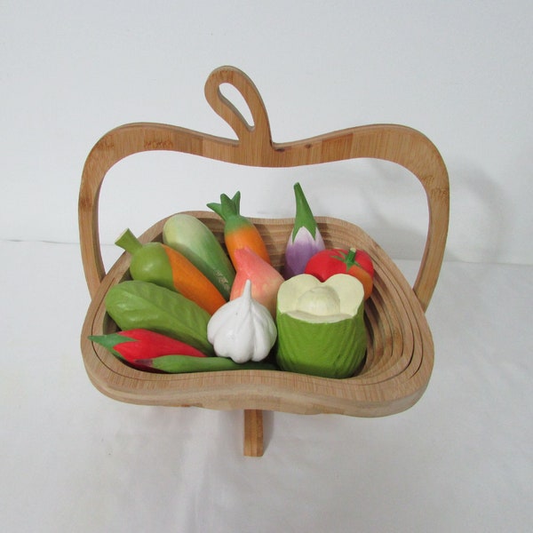 Hand Painted Wooden Apples - Etsy