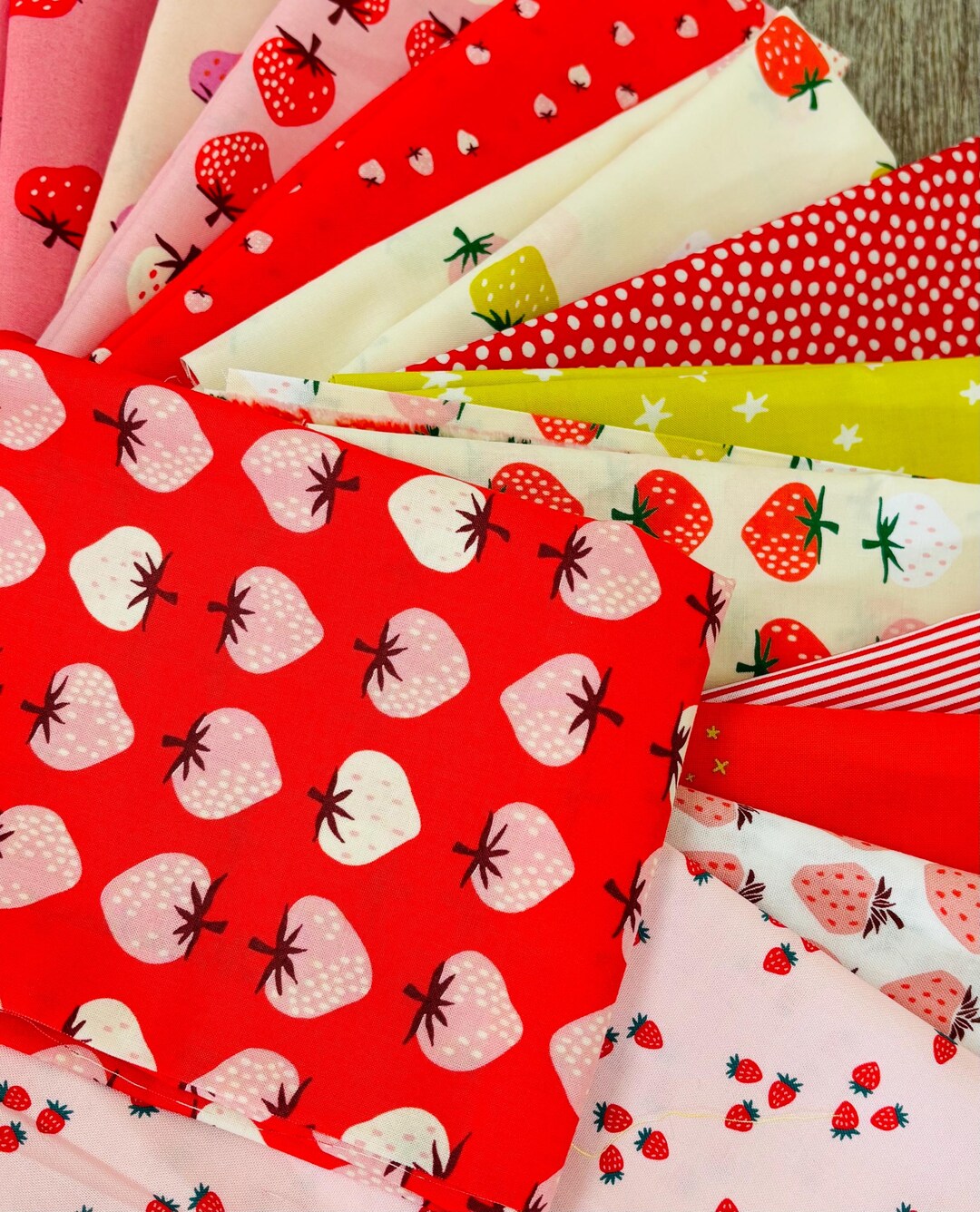 Strawberry Overload # 2 Seasonal - 13 Fat Quarter Bundle - Strawberry ...