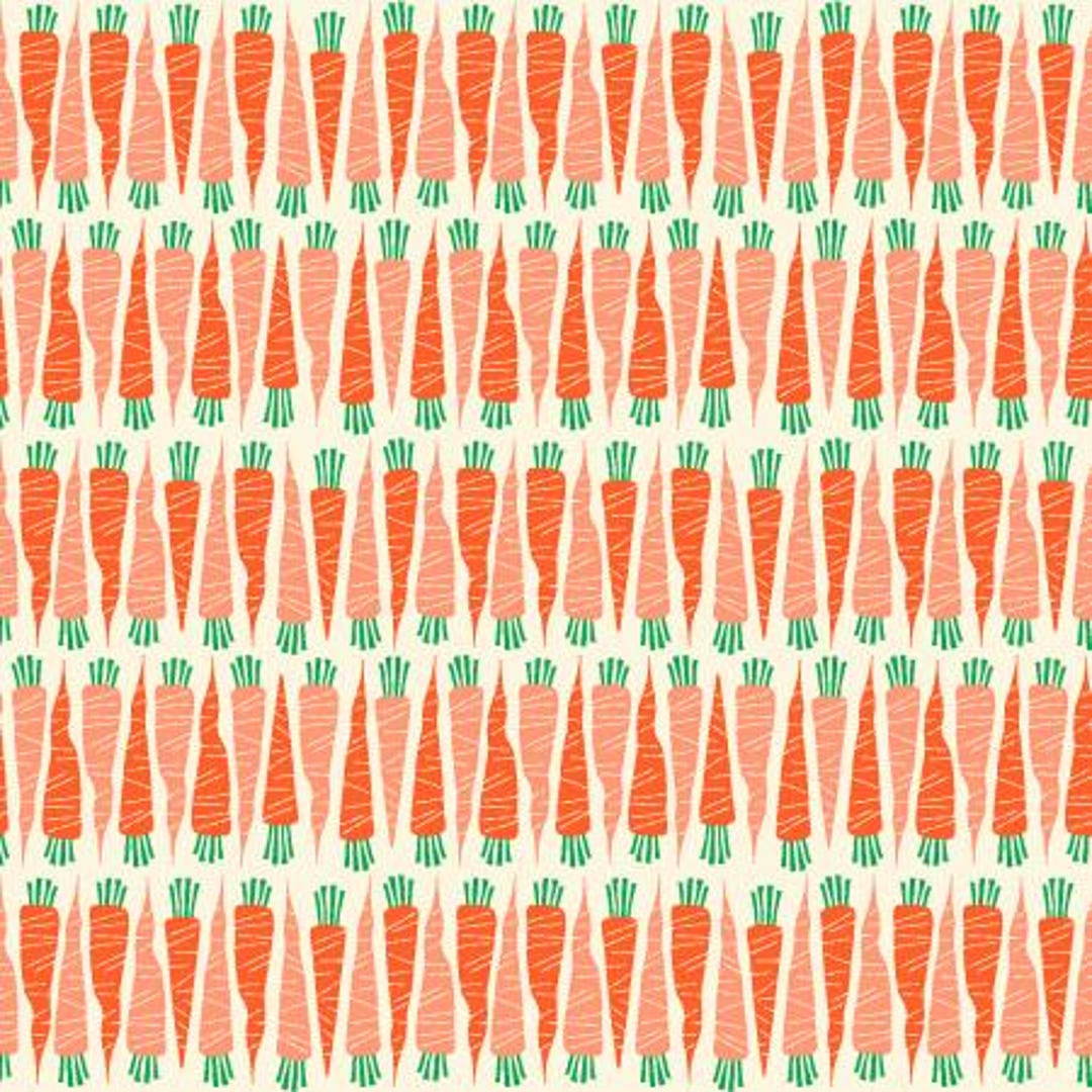 LV803-CH1 in the Vegetable Garden - Carrot - Chantenay Fabric Cotton ...