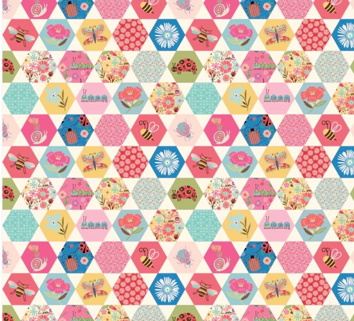 Poppie Cotton Hey Love Bug BG25148 Multi in Stock - Etsy