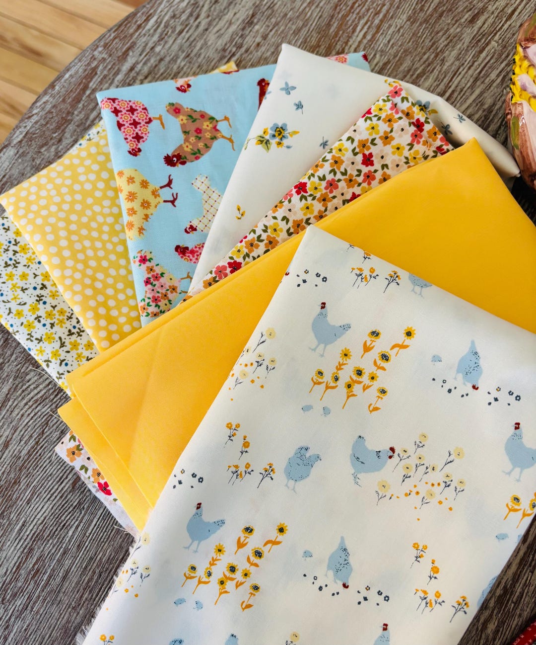 Spring Chickens Mini Bundle With Blenders | Fat Quarters Bundles 7 ...