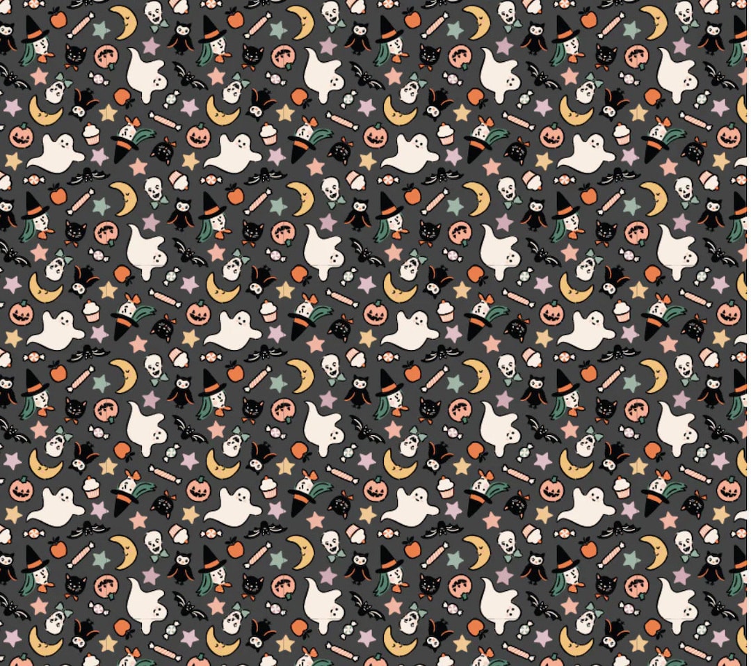 Sweet Tooth Halloween - Treats Black | Poppie Cotton | Elea Lutz ...