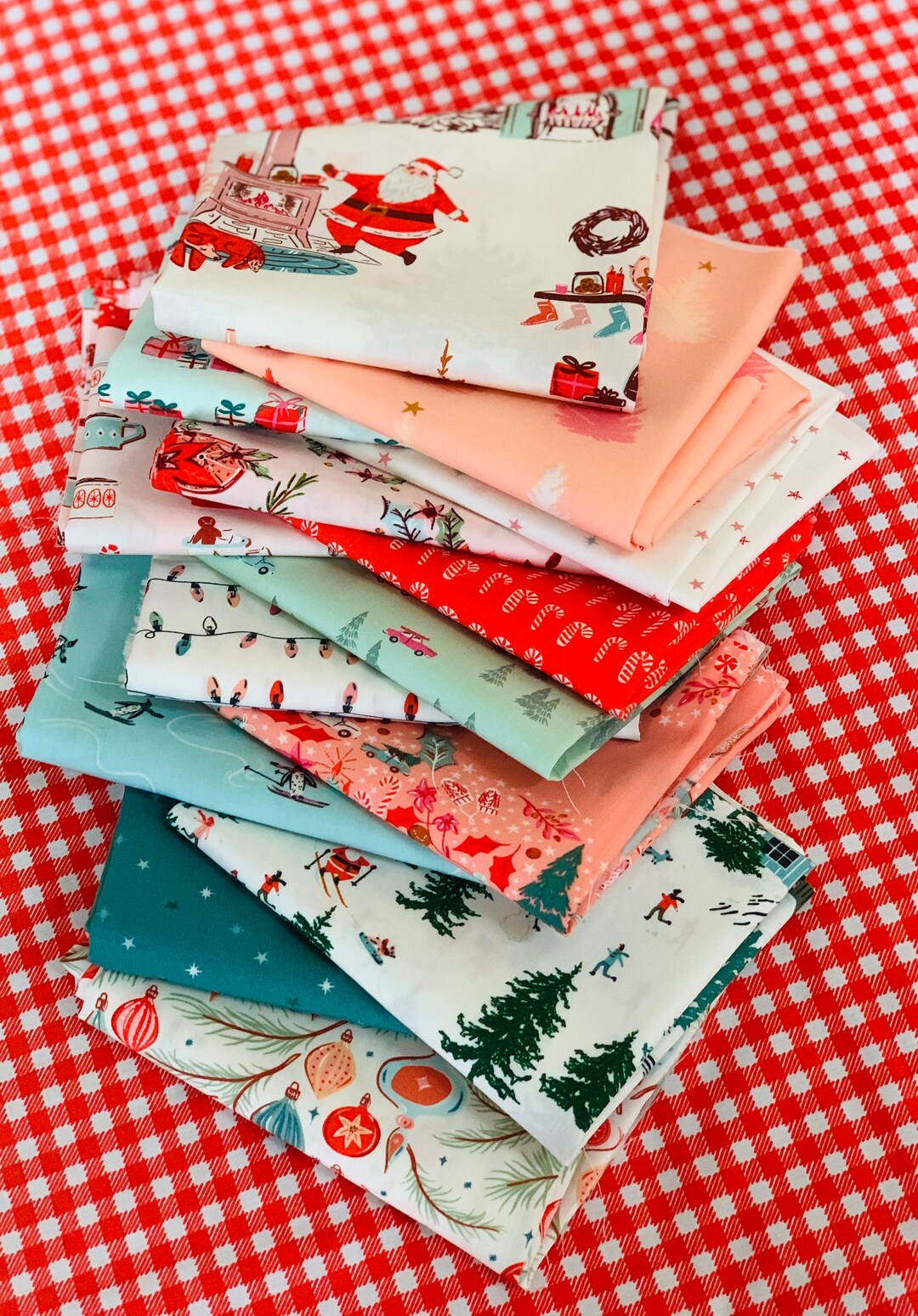 Christmas in the Cabin AGF Fat Quarter Bundle 15 Fabrics 1/2 Yds in Stock Holiday Collection ...