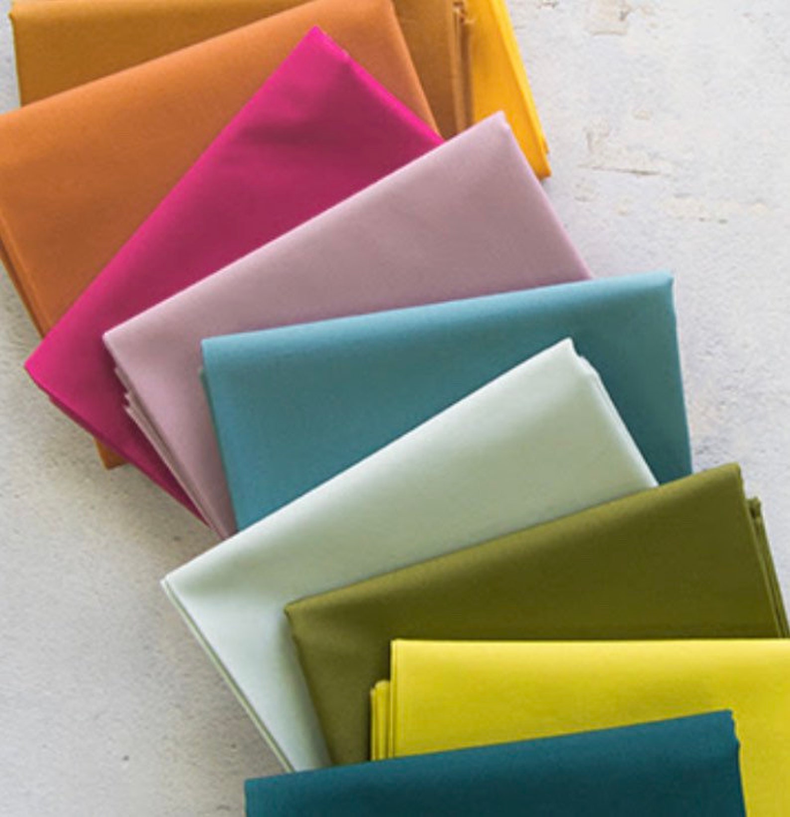 New Colors of Pure Solids | AGF | Fat Quarter Bundle 10 Fabrics | Fast ...