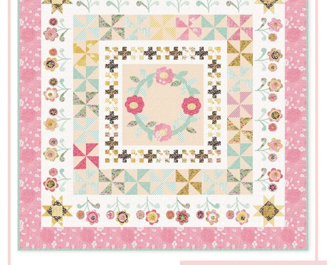 Flowers in Bloom Quilt Pattern Poppie Cotton Bloom True 67 X 67 in ...
