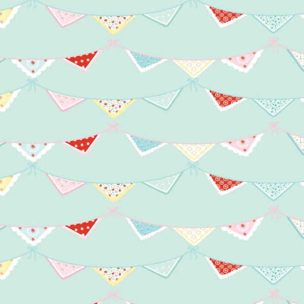 Mint Bunting - Etsy