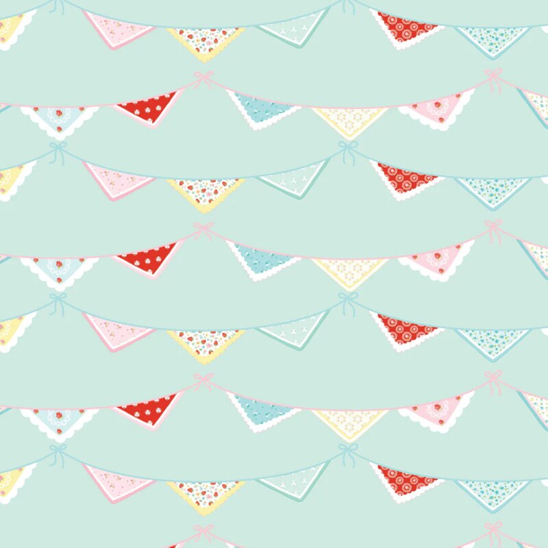 Mint Bunting - Etsy