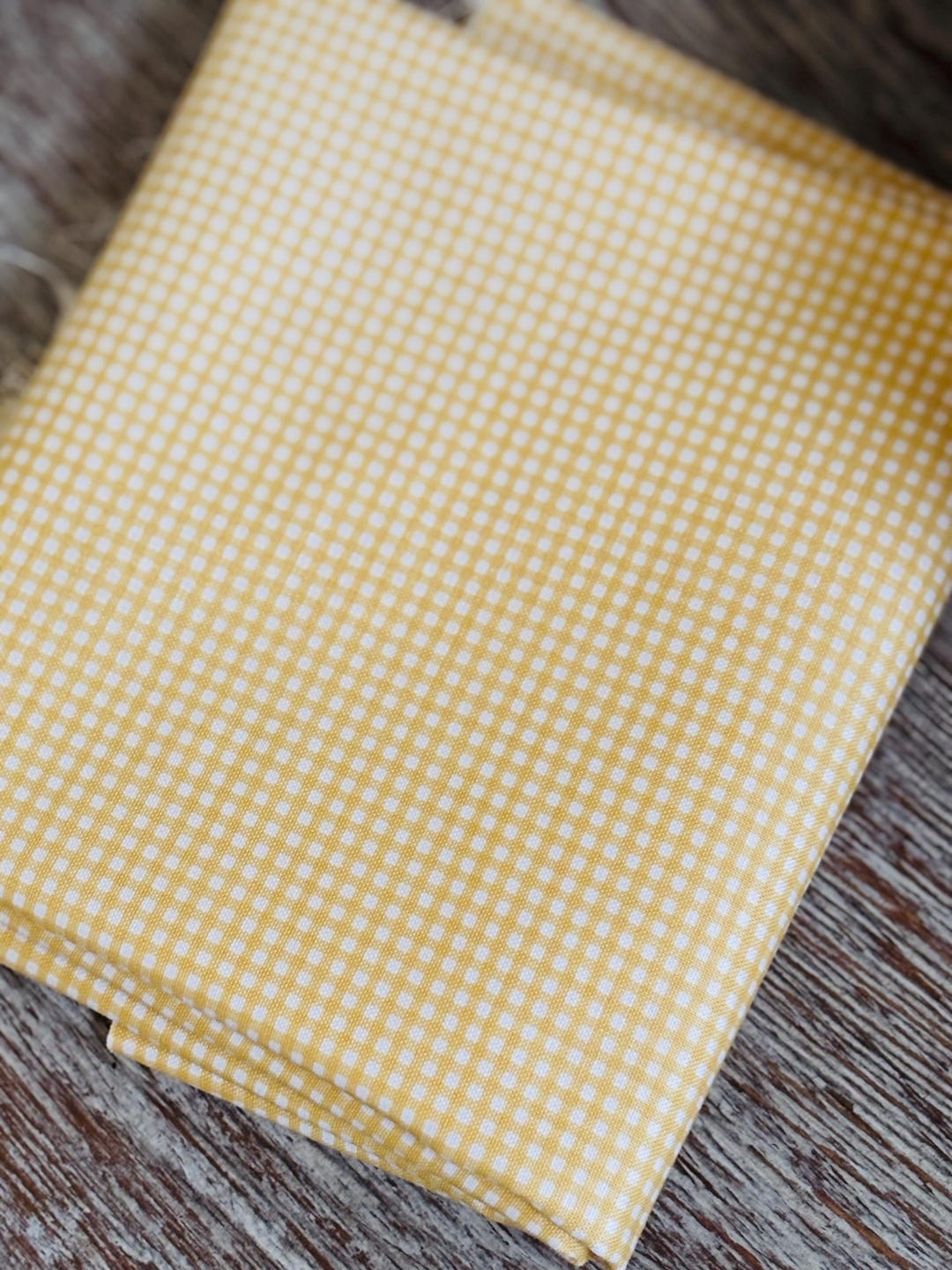 1/16” Micro Gingham Beehive Light Yellow | Riley Blake Designs | C445 ...